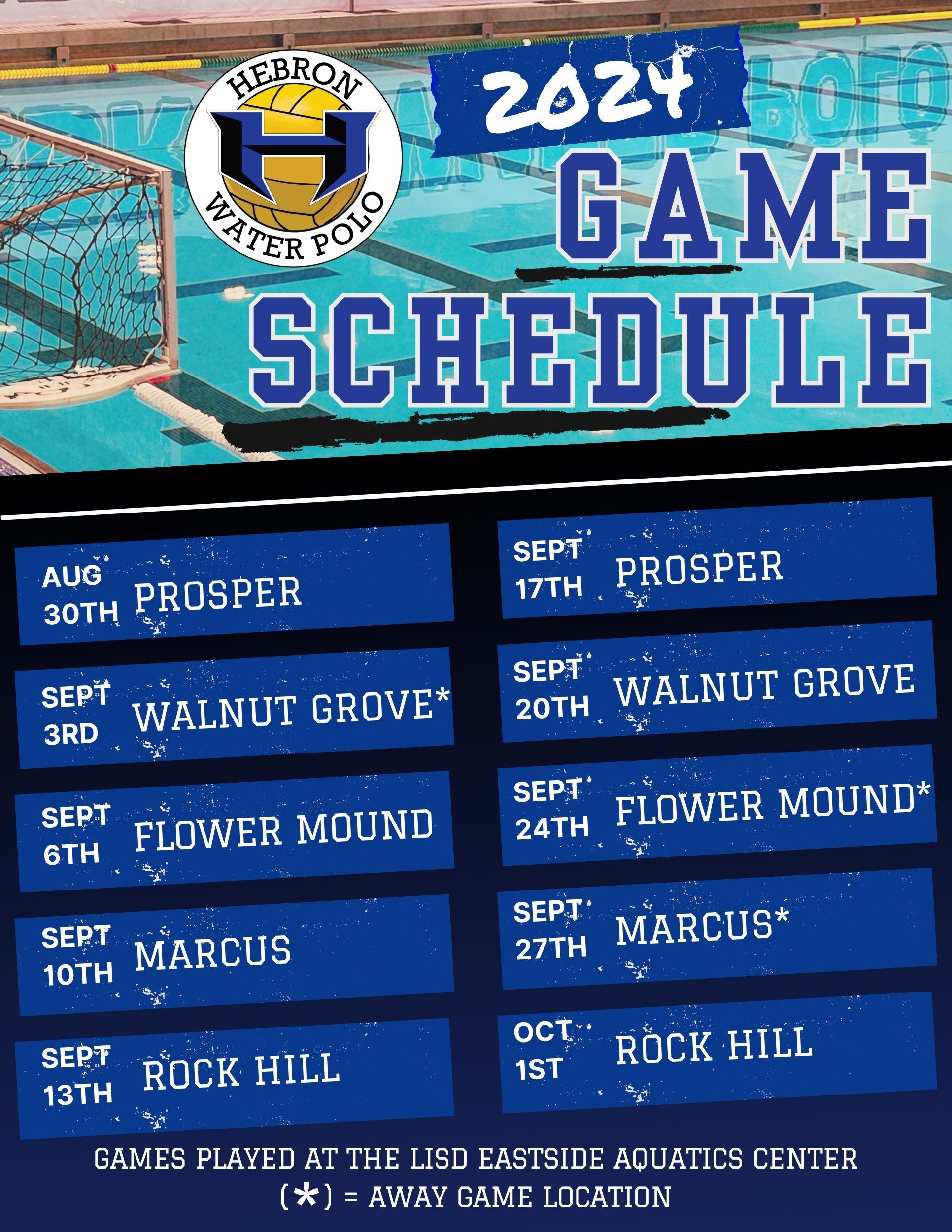 Team Calendar – Hebron Water Polo